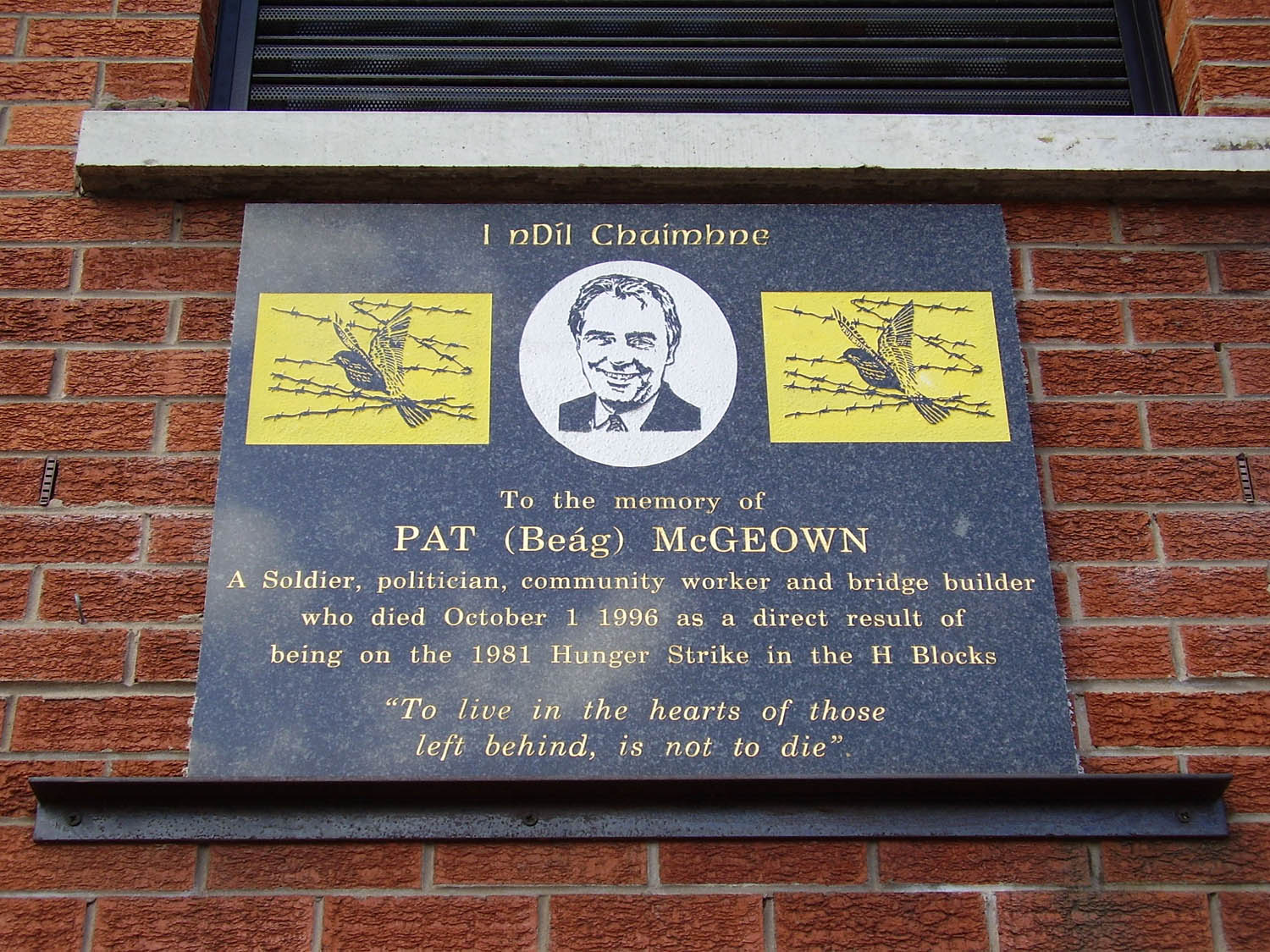 CAIN: Physical Memorials of The Troubles in West Belfast